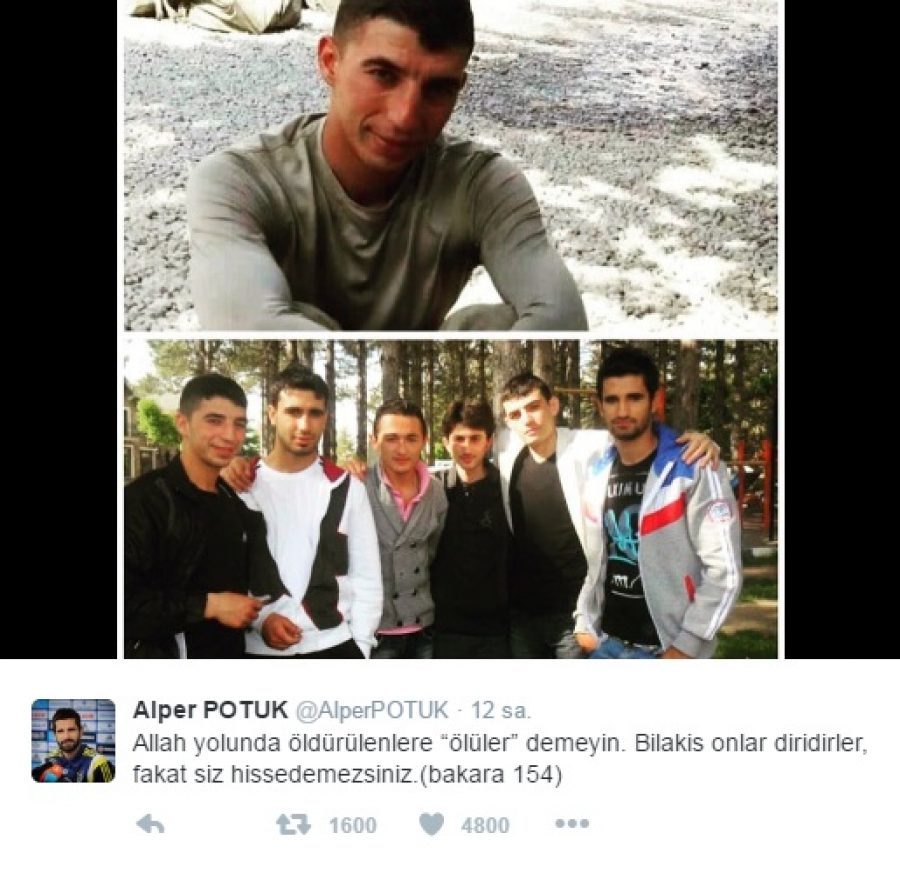 Uzman Çavuş Hasan Basri Tek, Fenerbahçeli Alper Potuk'un arkadaşı çıktı ...