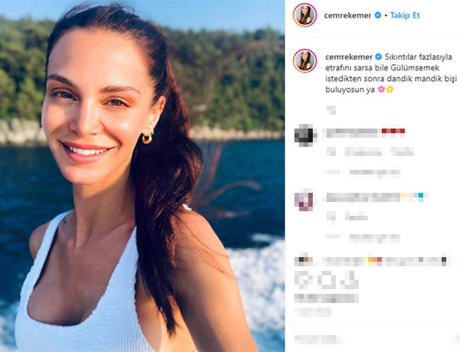 Cemre Kemer'in tatil mutluluğu - Magazin Haberleri - Bursadabugun.com