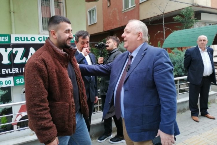 Memleket Partisi Bursa BBB Adayı Ruşen Sever seçim çalışmaları için ...