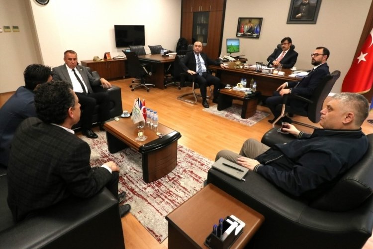 BURULAŞ Genel Müdürü Beşli, Erdin Eral ile istişarelerde bulundu ...